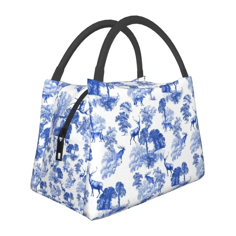 Classic French Toile De Jouy Lunch Box Toile De Jouy Blue Thermal ...
