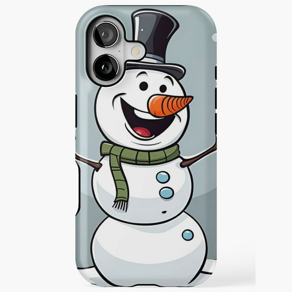 Classic Frosty Snowman Art Case for iPhone 11 12 13 14 15 16 17 Pro Max ...