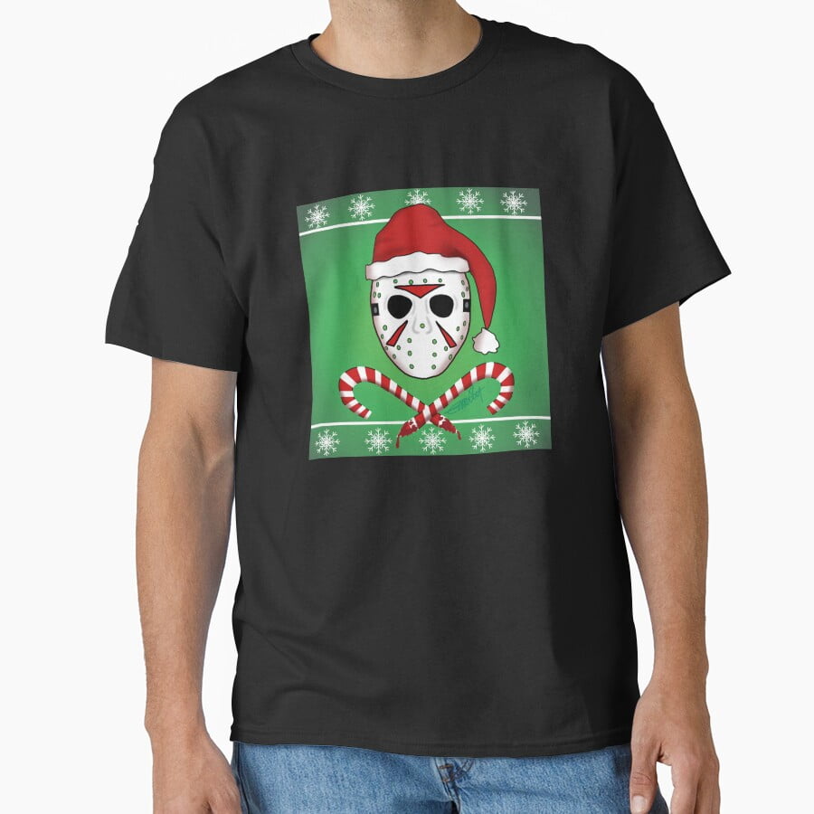 Classic Funny Horror Christmas Sweater, Creepy Slasher Holiday Themed ...