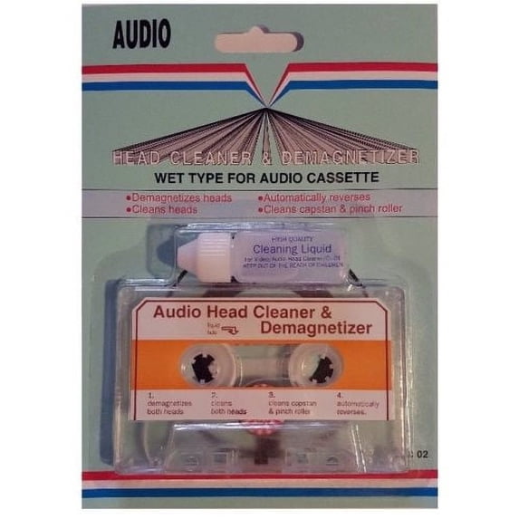 Classic Game Source Audio Cassette Tape Head Cleaner with Cleaning ...