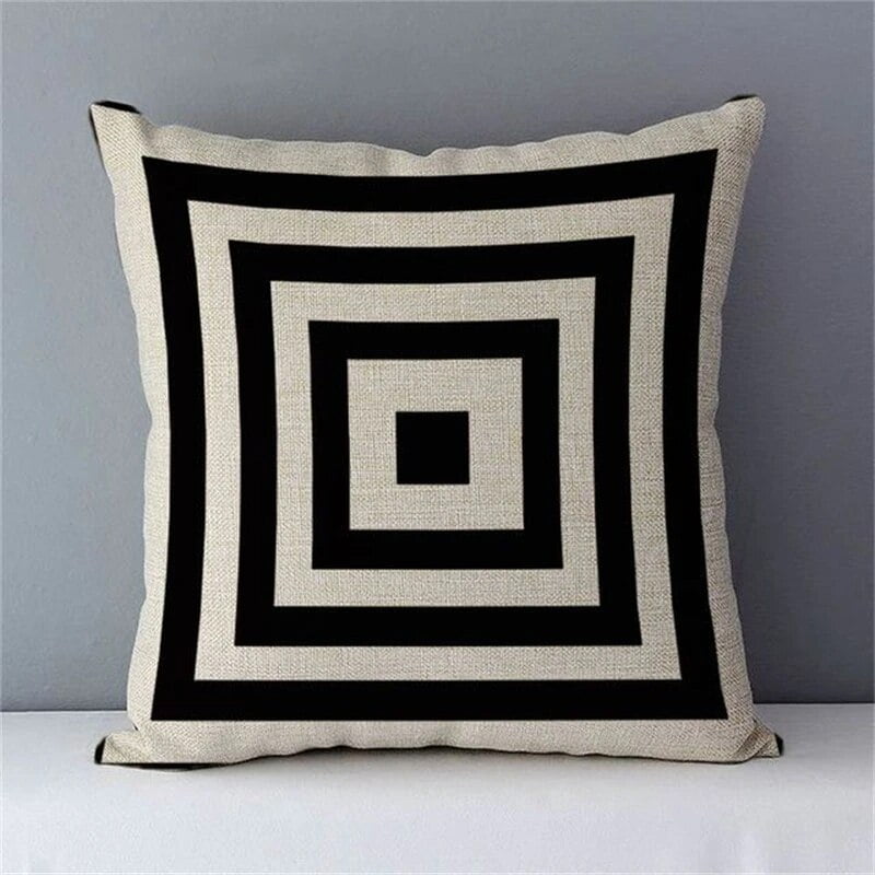 Classic Geometric cozy cushion cover home decorative Linen pillows ...