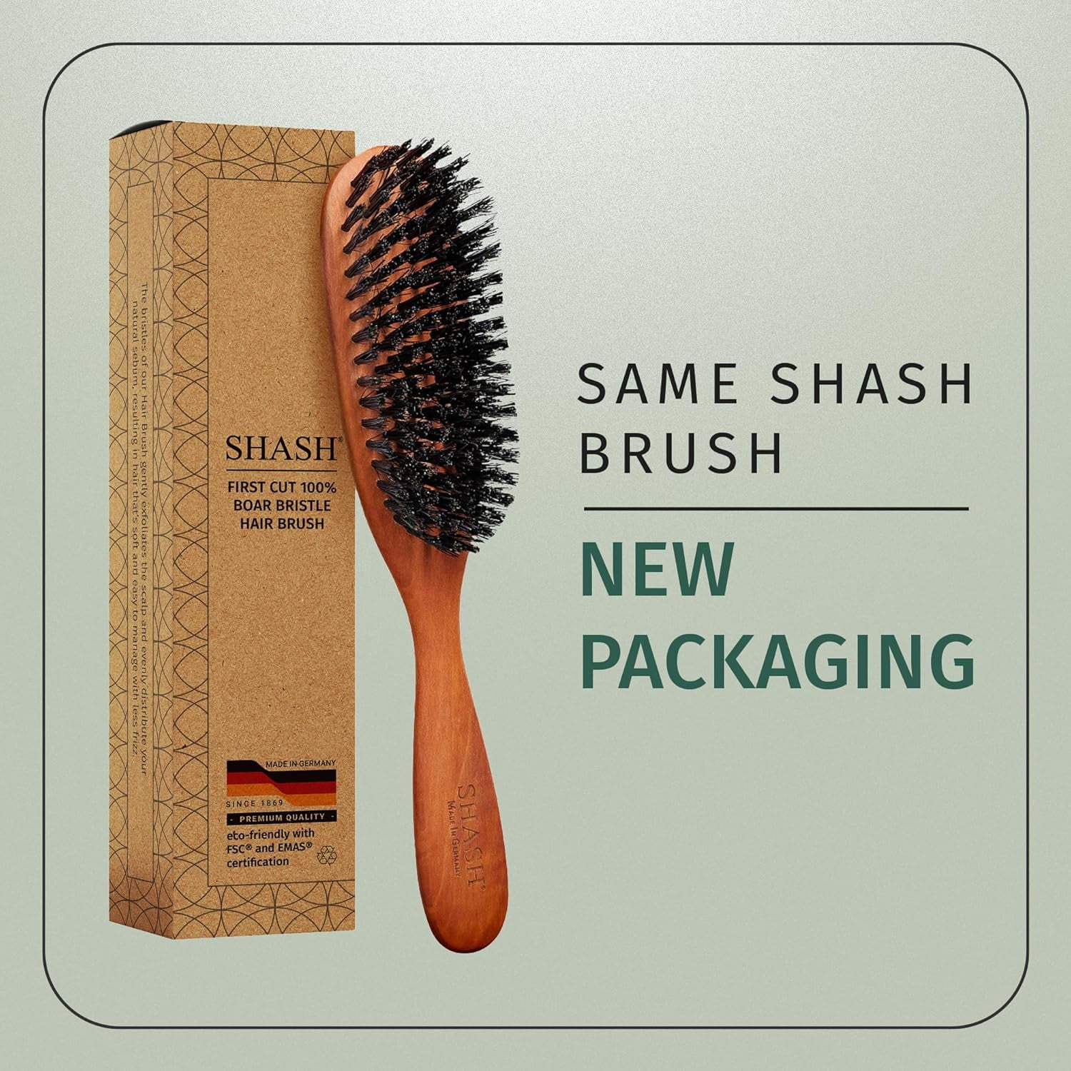 Classic German First Cut Boar Bristle Hair Brush - Conditions Hair ...