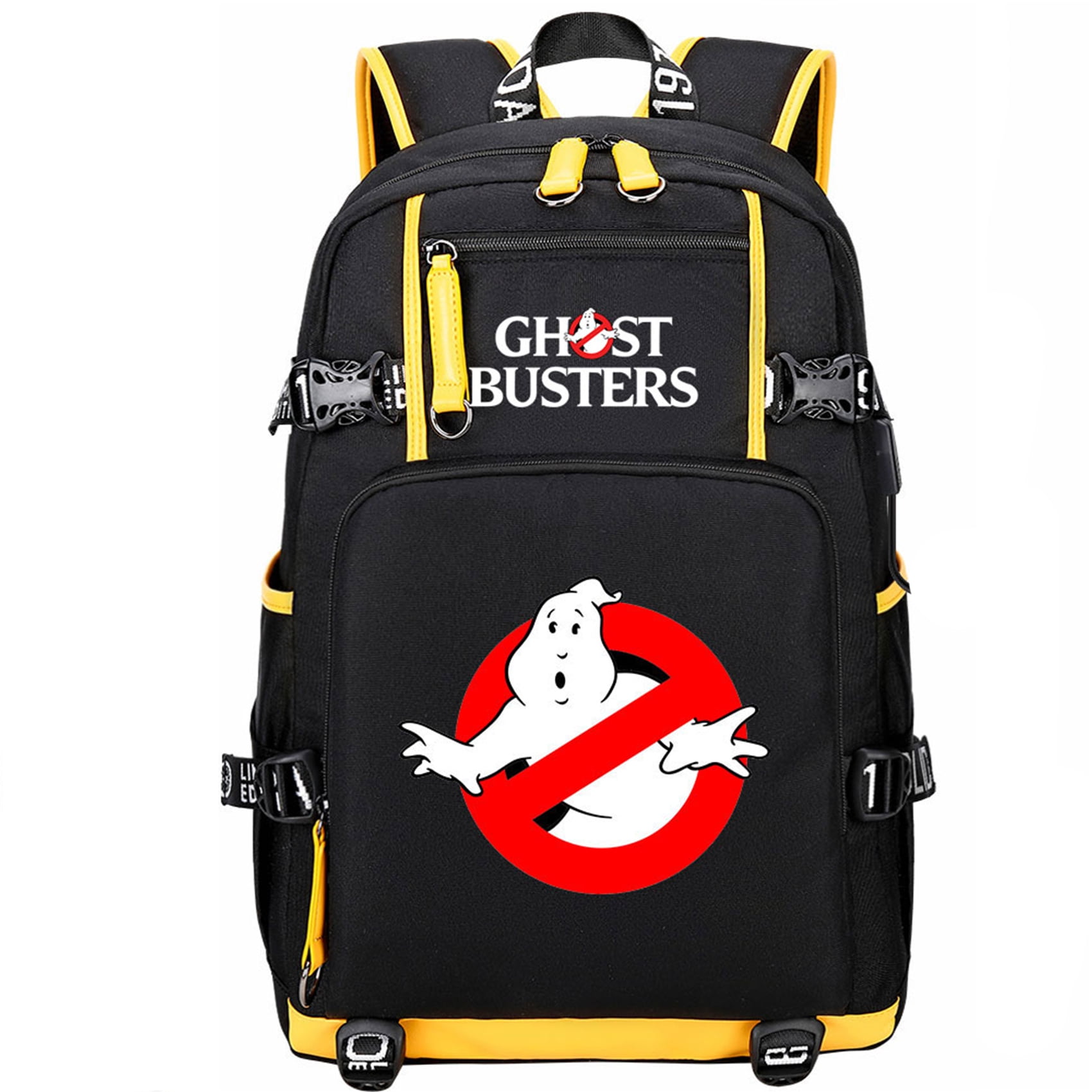 Classic Ghostbusters Backpack Youth Teen Waterproof USB Knapsack Large ...