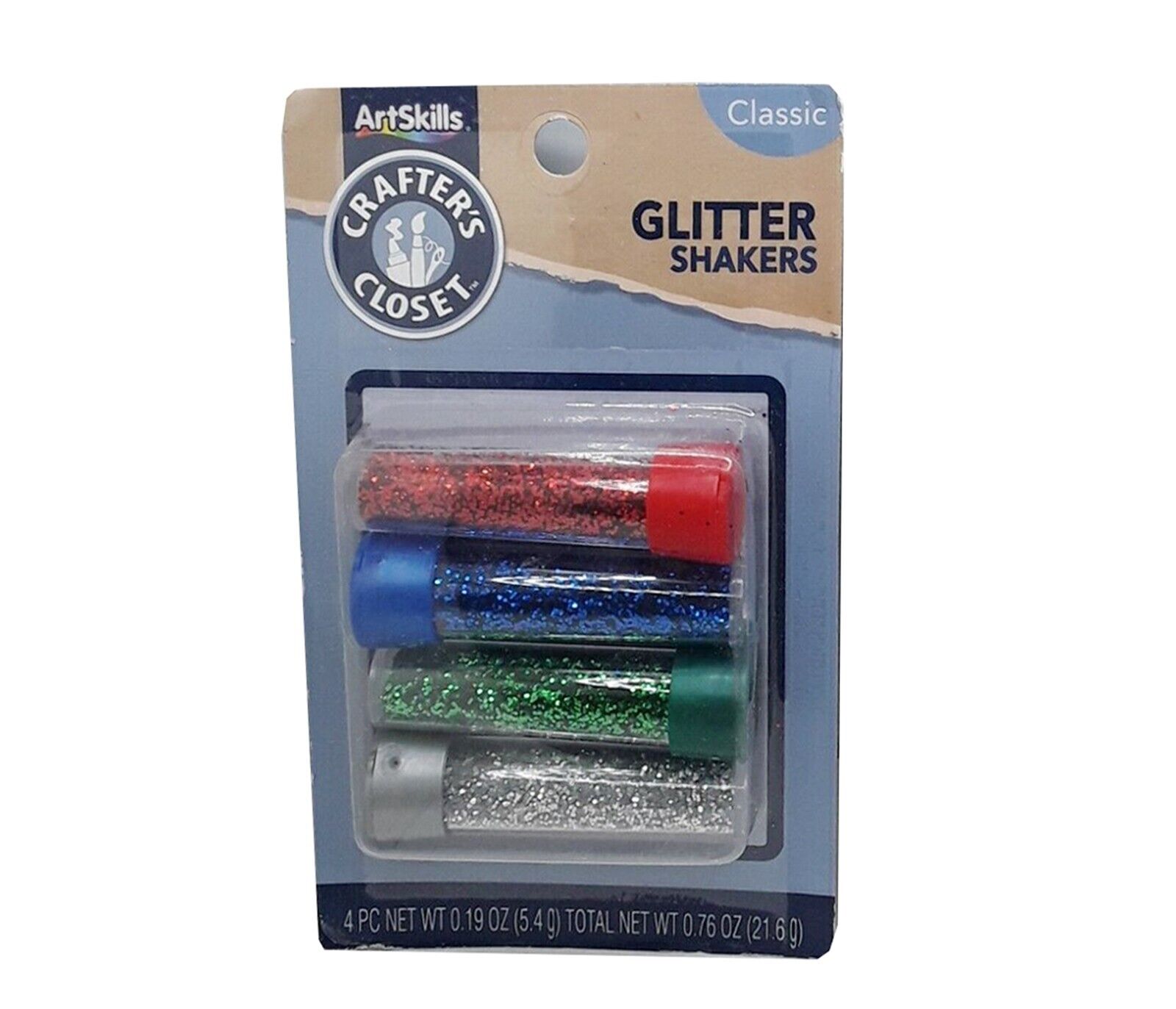 Classic Glitter Shaker Set, Assorted Colors ArtSkills Craft Glitter, 4 ...