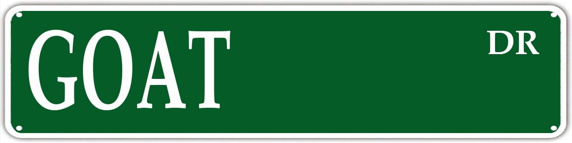 Classic Goat Dr Street Sign,Metal Road Sign For Indoor/Outdoor Home ...