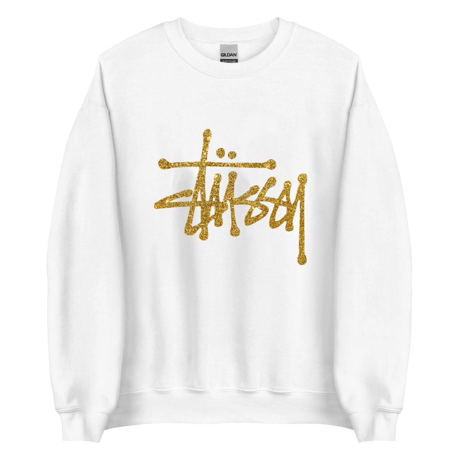 Classic Gold Glitter Unisex Softstyle Shirt Skate Street Wear Gift 90's ...