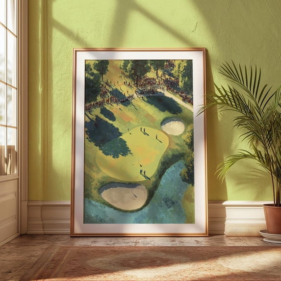 Classic Golf Course Wall Art Retro Sports Decor Poster 24x36 UNFRAMDE ...