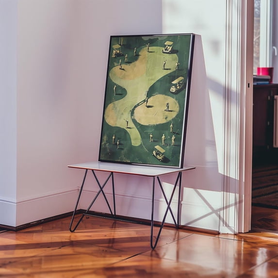 Classic Golf Poster Course Artwork for Men's Recreation Room 24x36 ...