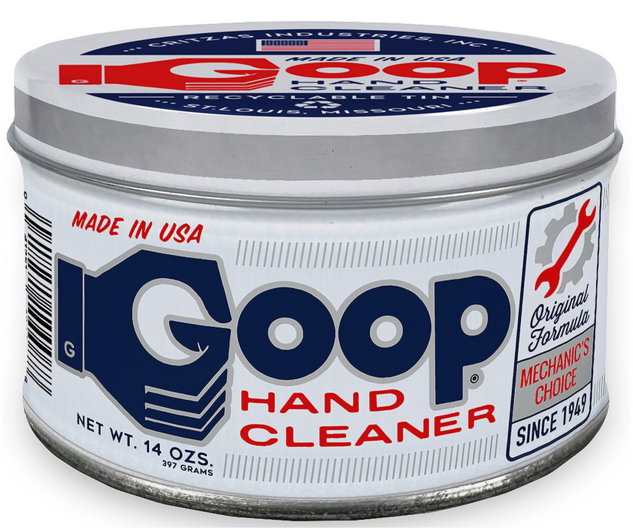 Critzas Classic Goop Hand Cleaner - Heavy Duty, Waterless Hand ...