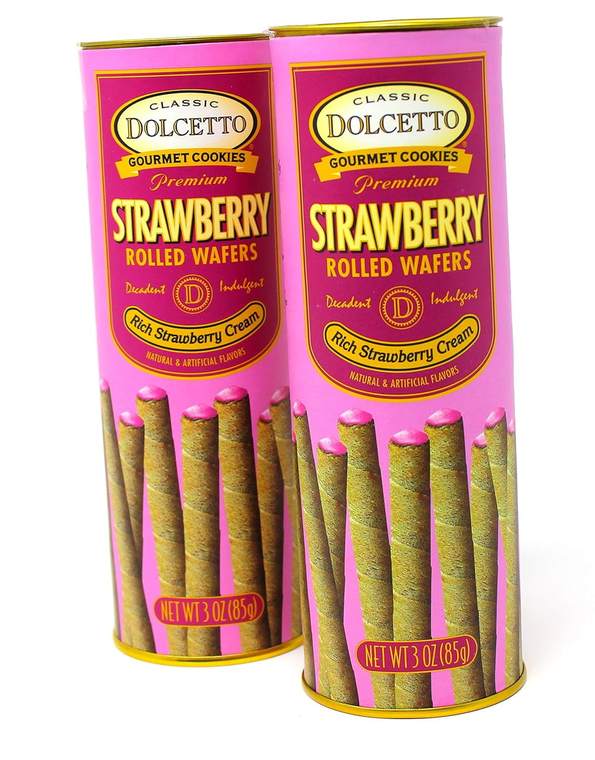 Classic Gourmet Cookies Premium Rolled Wafers (85g) 3 oz. (Strawberry ...