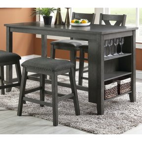 Jofran Cannon Valley Wood Kitchen Long Table, 72" Distressed Industrial ...