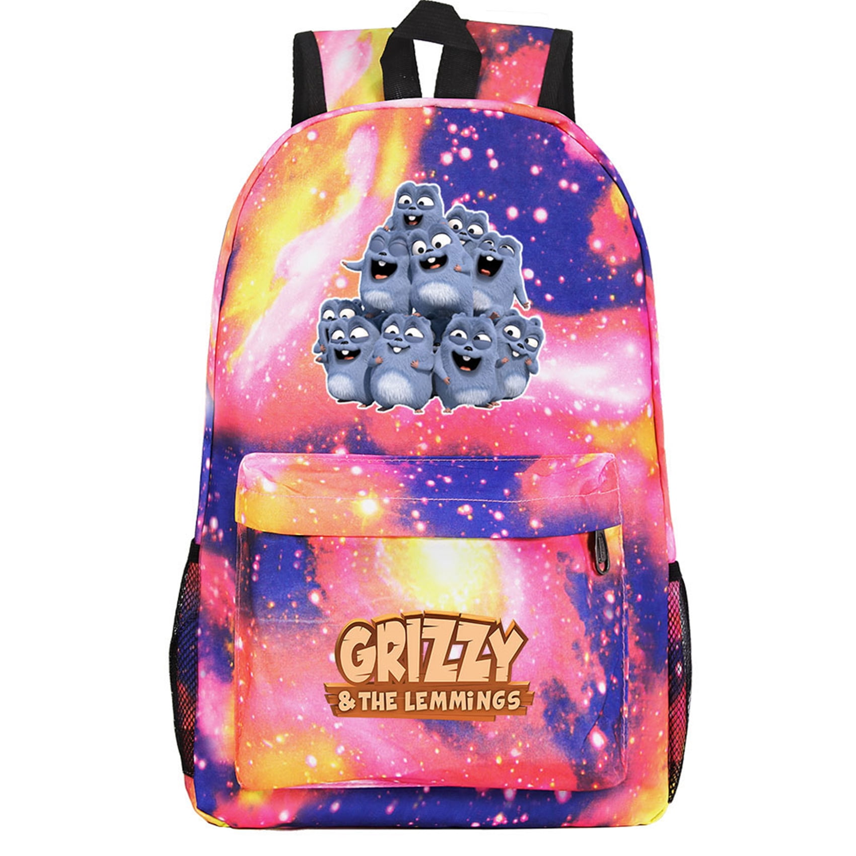 Classic Grizzy and The Lemmings Backpack Cute Cartoon Book Bag Casual ...