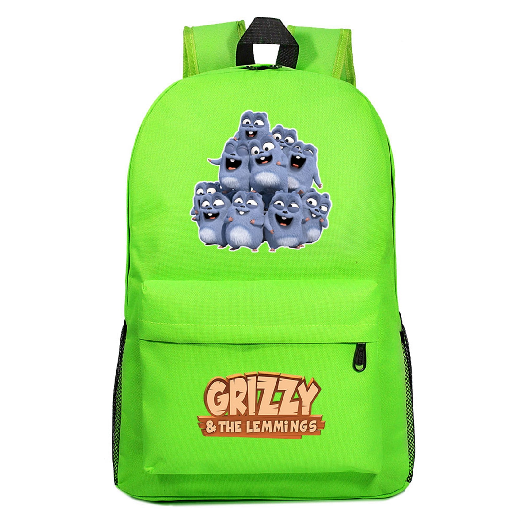 Classic Grizzy and The Lemmings Backpack Cute Cartoon Book Bag Casual ...