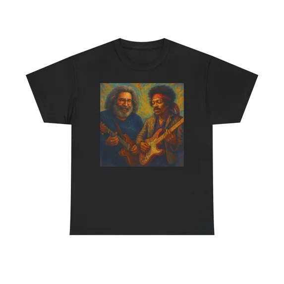 Classic Guitar Legends Tribute Music History Art Graphic Unisex T-Shirt, up to size 5XL ...