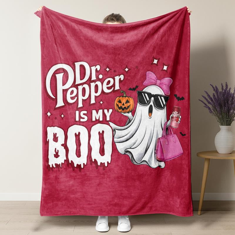 Classic Halloween Dr.pepper Blanket - Soft & Warm 60 x 80 " Flannel ...