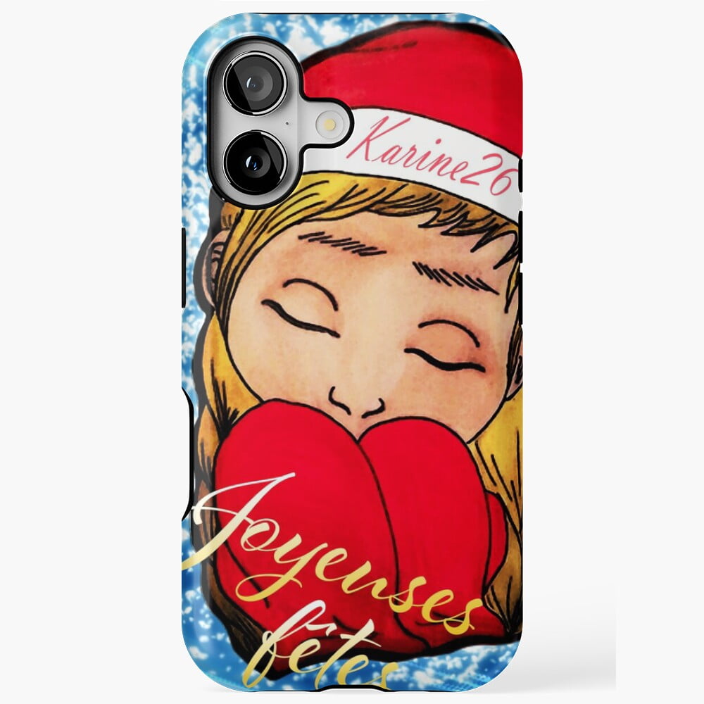Classic Happy Holidays Festive Winter Greeting with iPhone 17 through ...