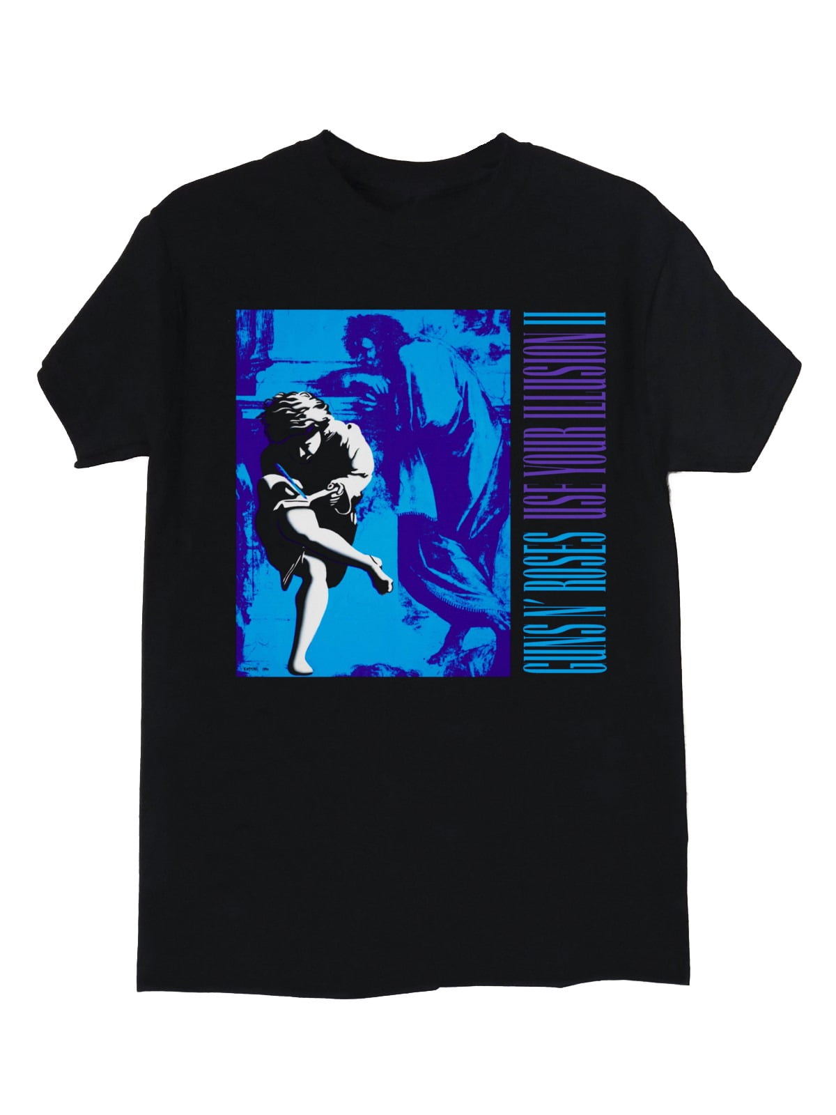 Classic Hard Rock Album-Inspired Shirt with Abstract Stage Graphic ...
