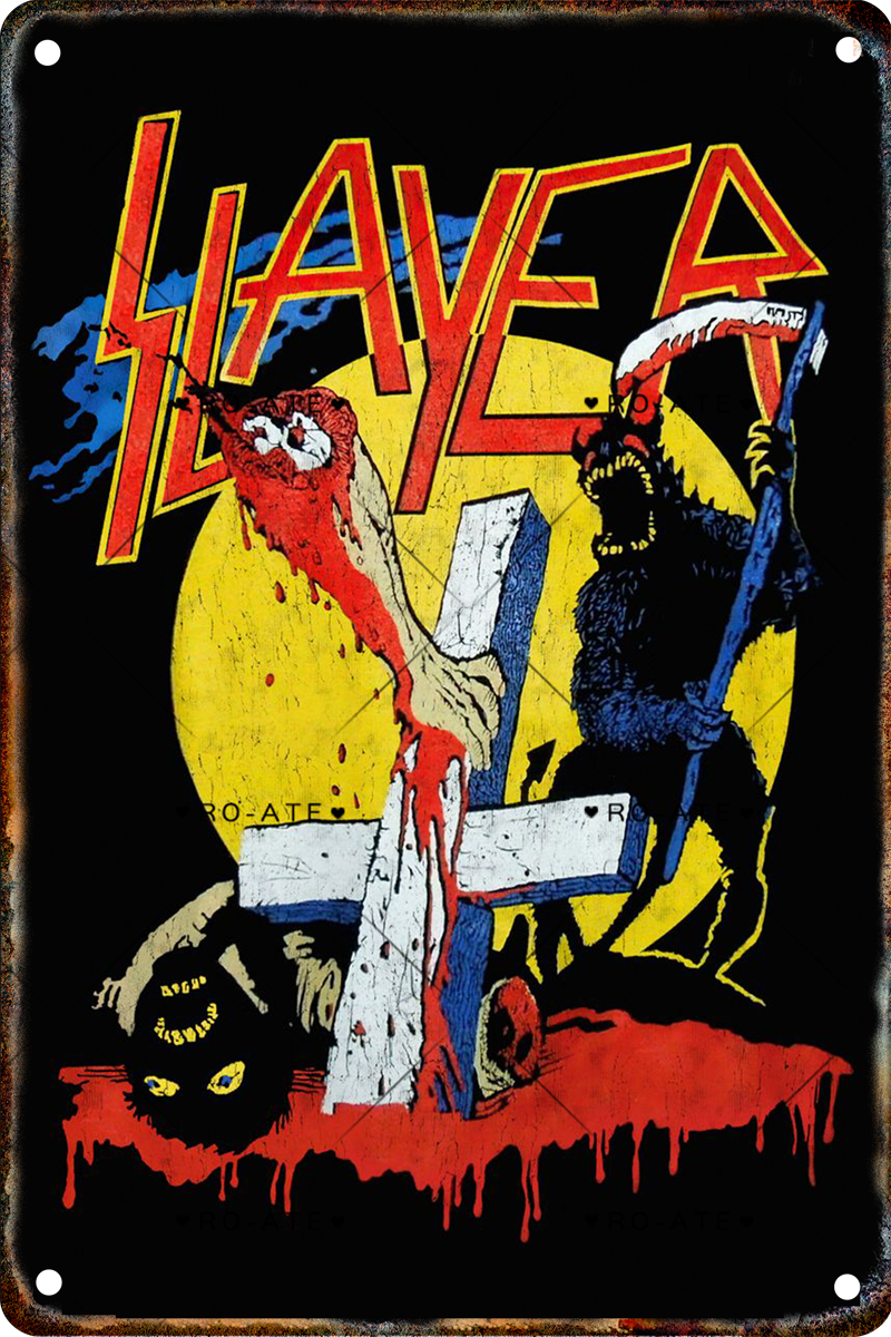 Classic Heavy Metal Rock Band Metal Poster Signage Tin Painting Retro ...