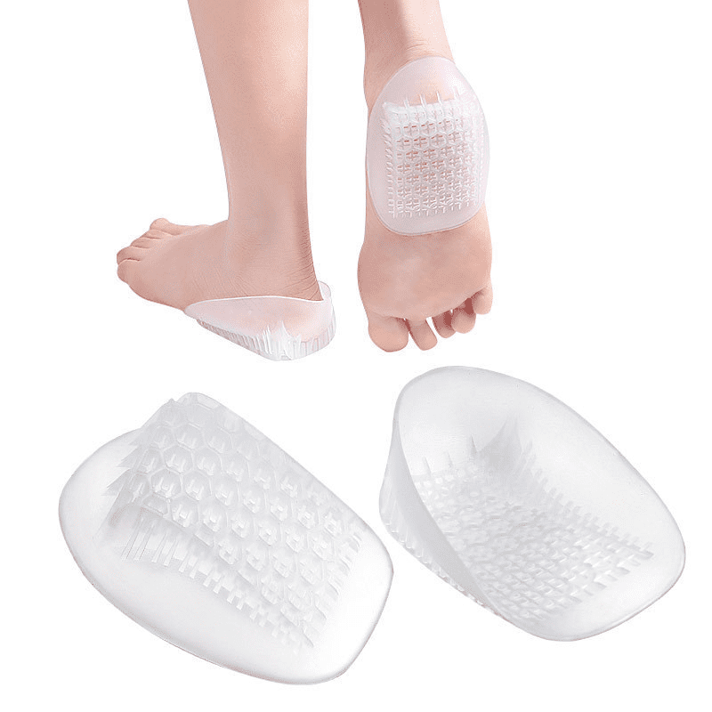 Classic Heel Cups 1 Pair, Clear SEBS, Shock Absorption & Heel Pain ...