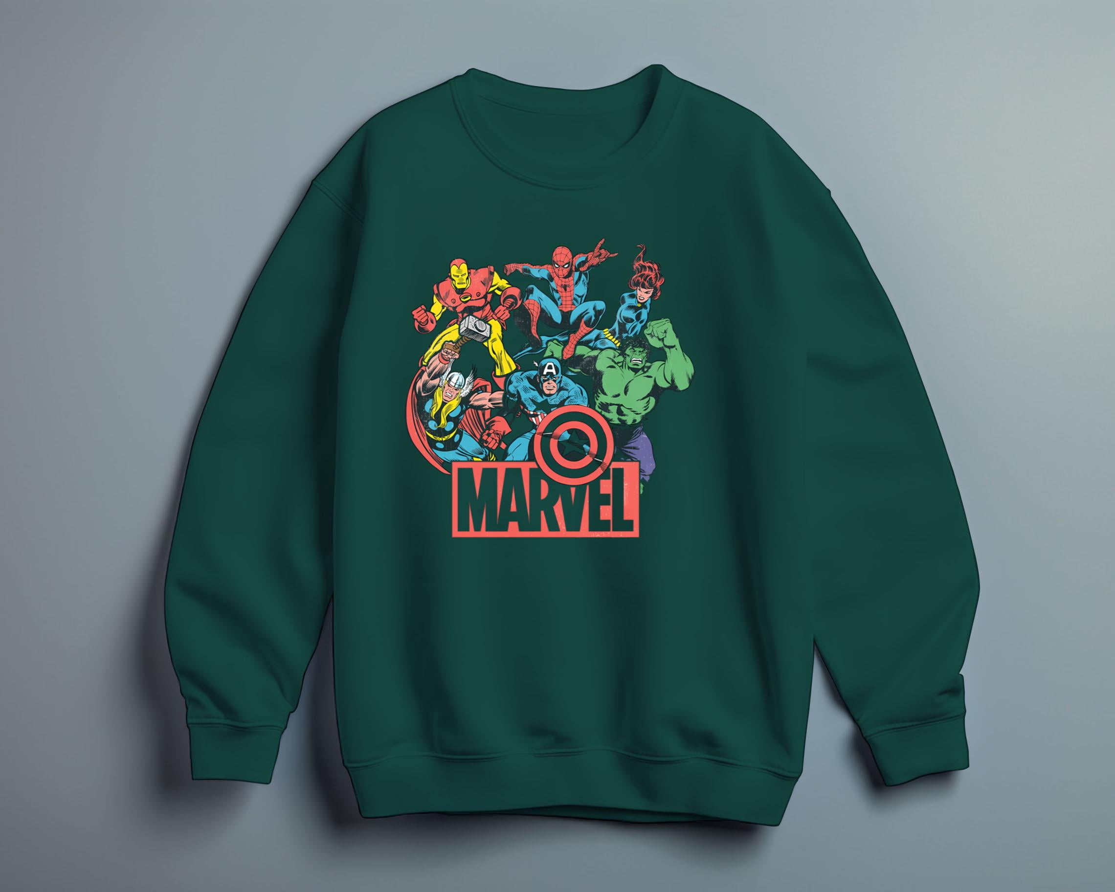 Classic Hero Collage Graphic Shirt, Retro Superhero Tee - Walmart.com
