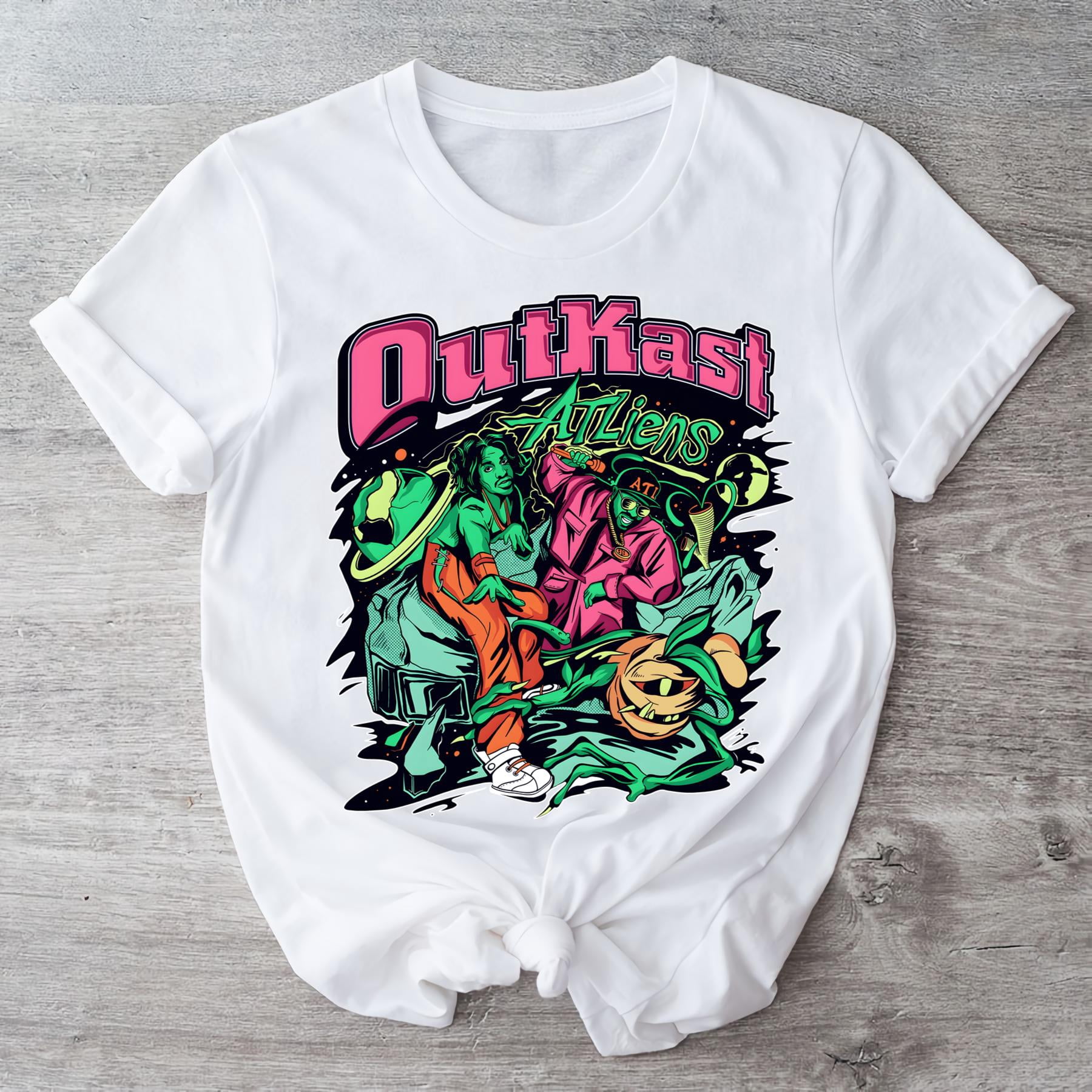 Classic Hip-Hop Artwork Shirt, Vintage Green Music Tee - Walmart.com