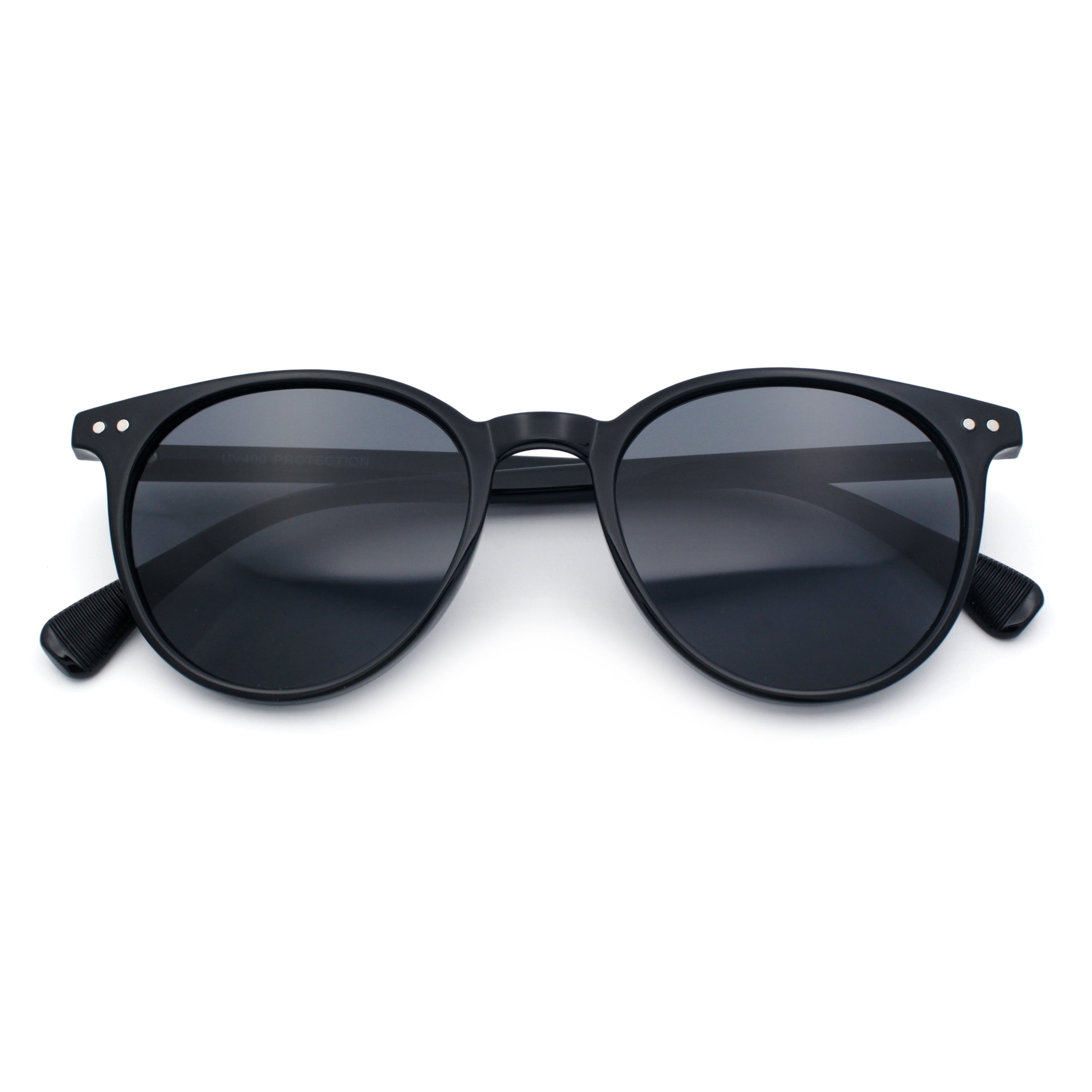 Classic Hipster Thin Plastic Horn Rim Normcore Round Fashion Sunglasses ...