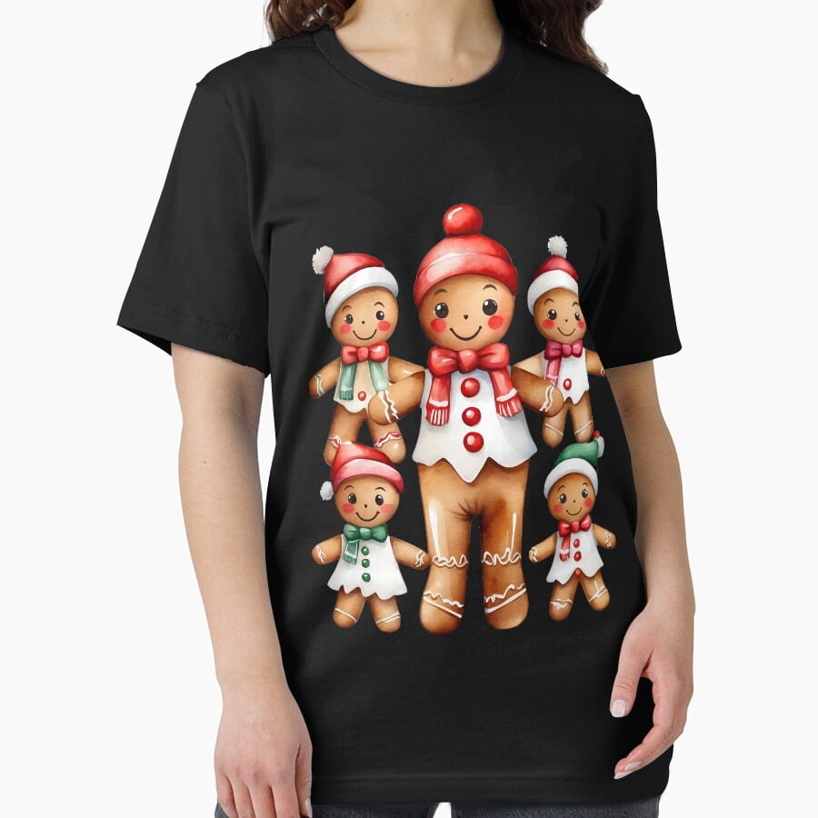 Classic Holiday Gingerbread Man, A Sweet Festive Treat Unisex T-Shirt ...