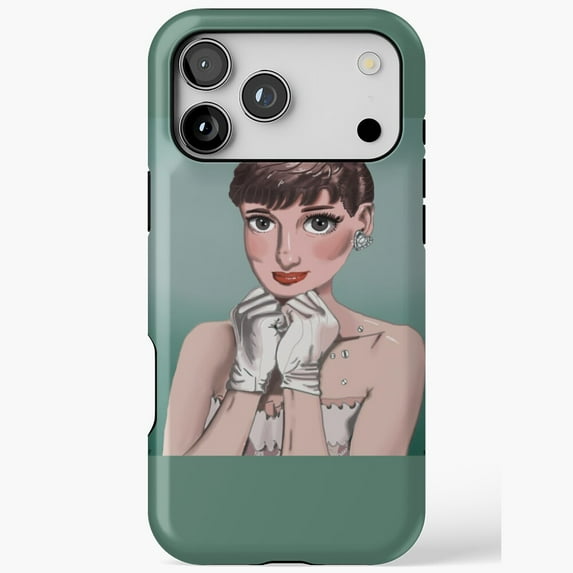 Classic Hollywood icon elegant portrait style iPhone Case 17 through 11 ...