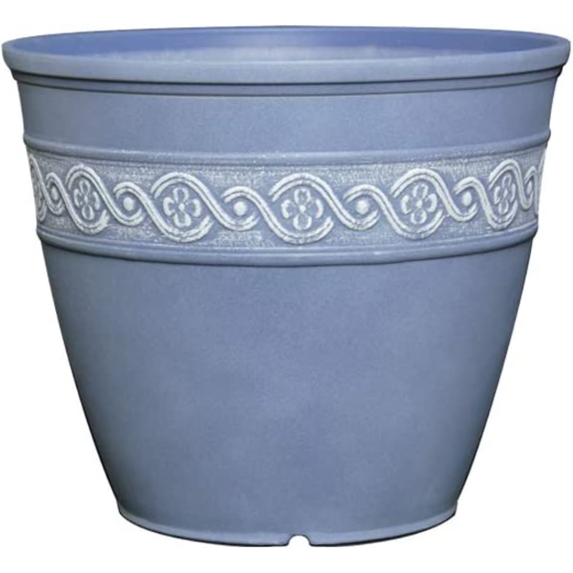Classic Home and Garden 8" Indoor/Outdoor Corinthian Resin Flower Pot ...