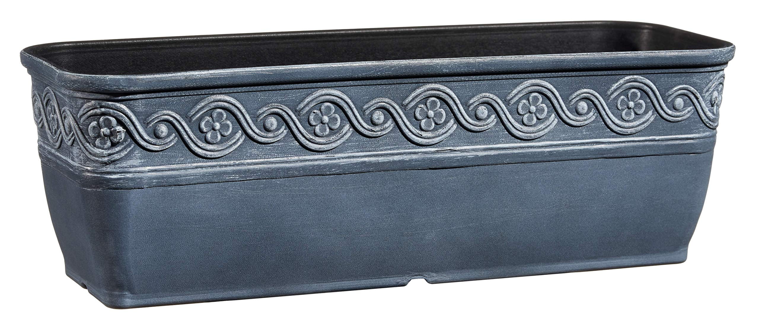 Classic Home and Garden Corinthian Rectangular Planter Box w/Drain Plug ...