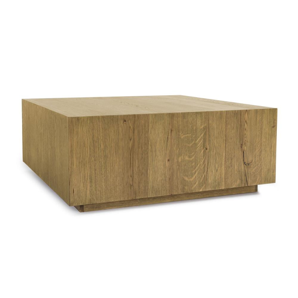 Classic Home Layne 42" Square Coffee Table in Light Brown - Walmart.com