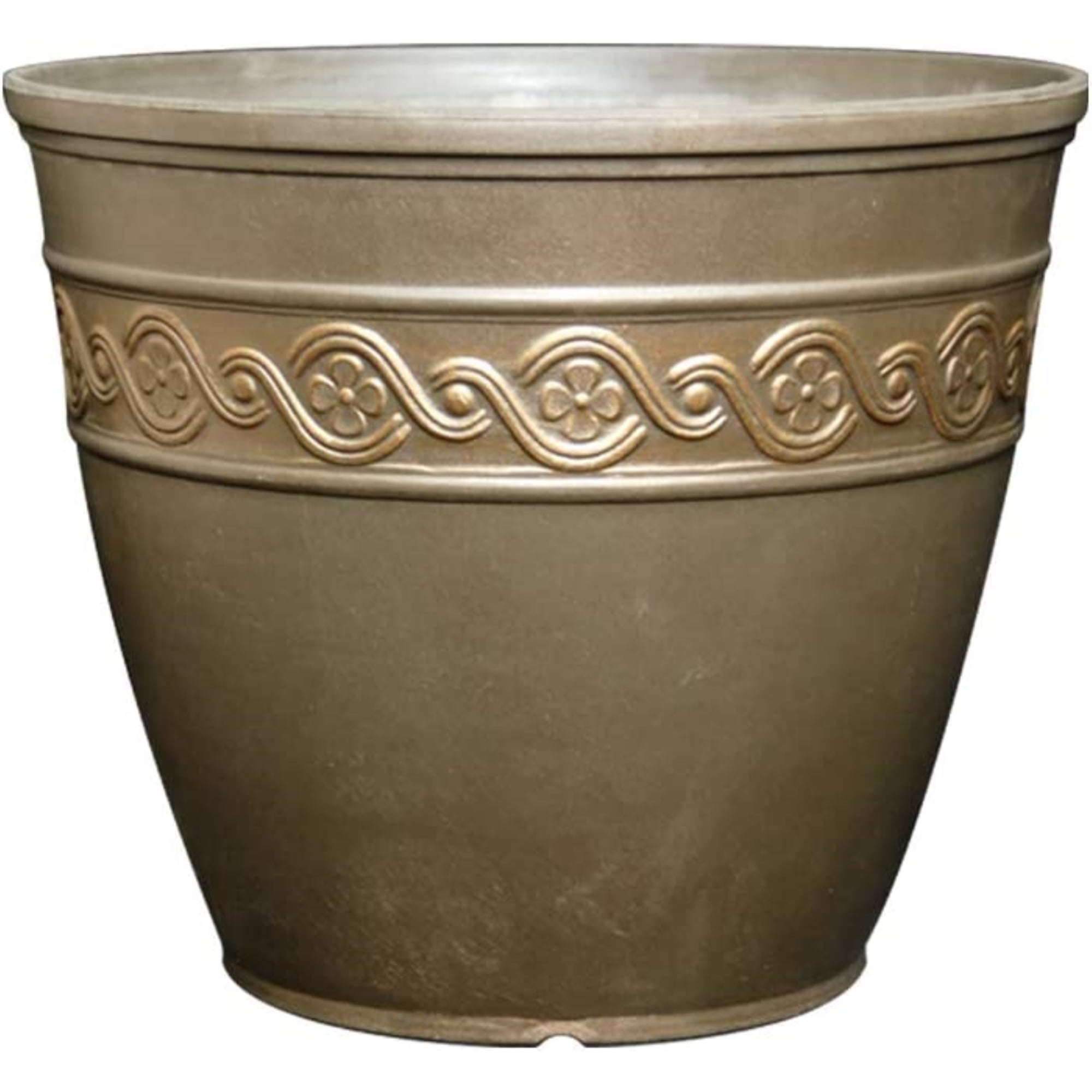 Classic Home and Garden Indoor/Outdoor Modern Corinthian Resin Flower ...