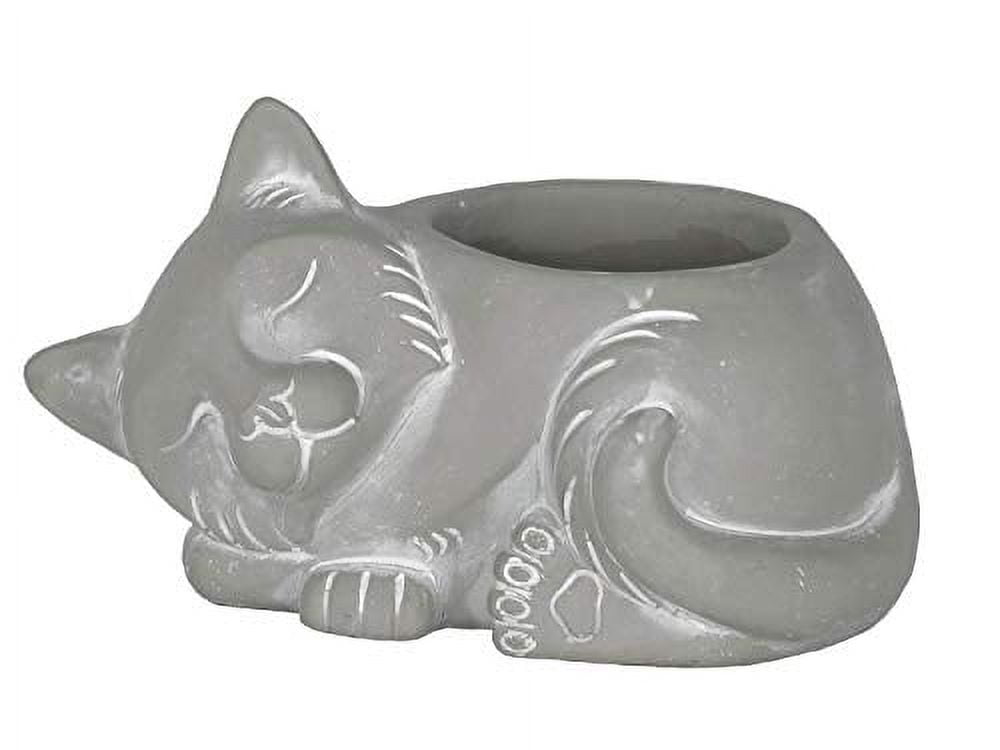 Classic Home and Garden 260009P-396 Cat Planter, Large, Natural ...