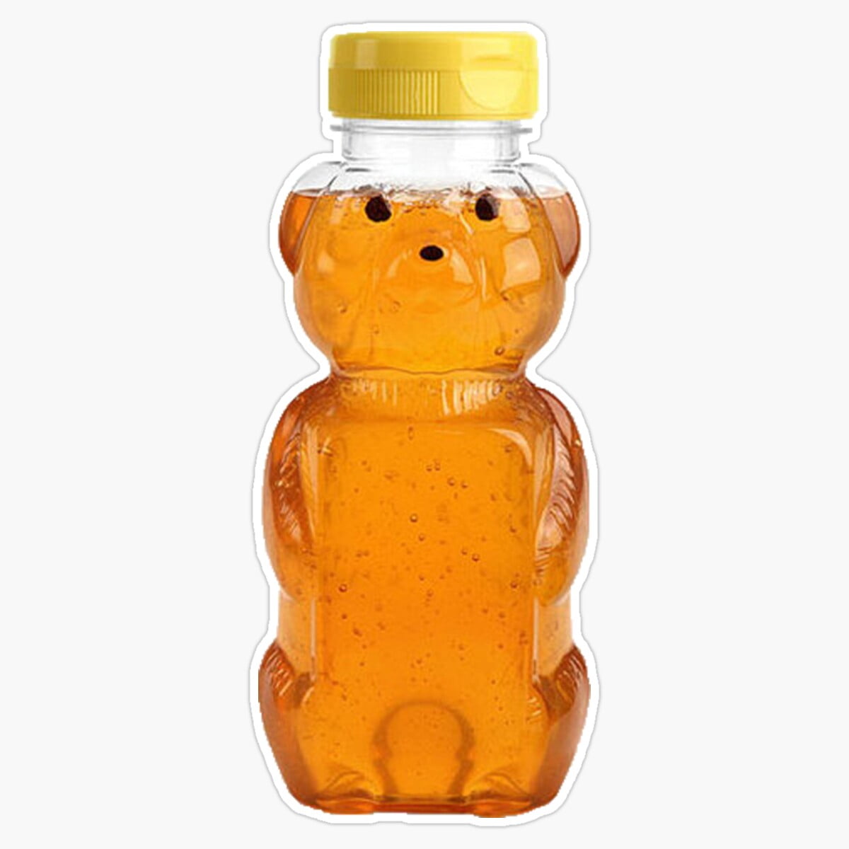 Classic Honey Bear Squeeze Bottle Sweet Golden Syrup Nectar Decal For ...