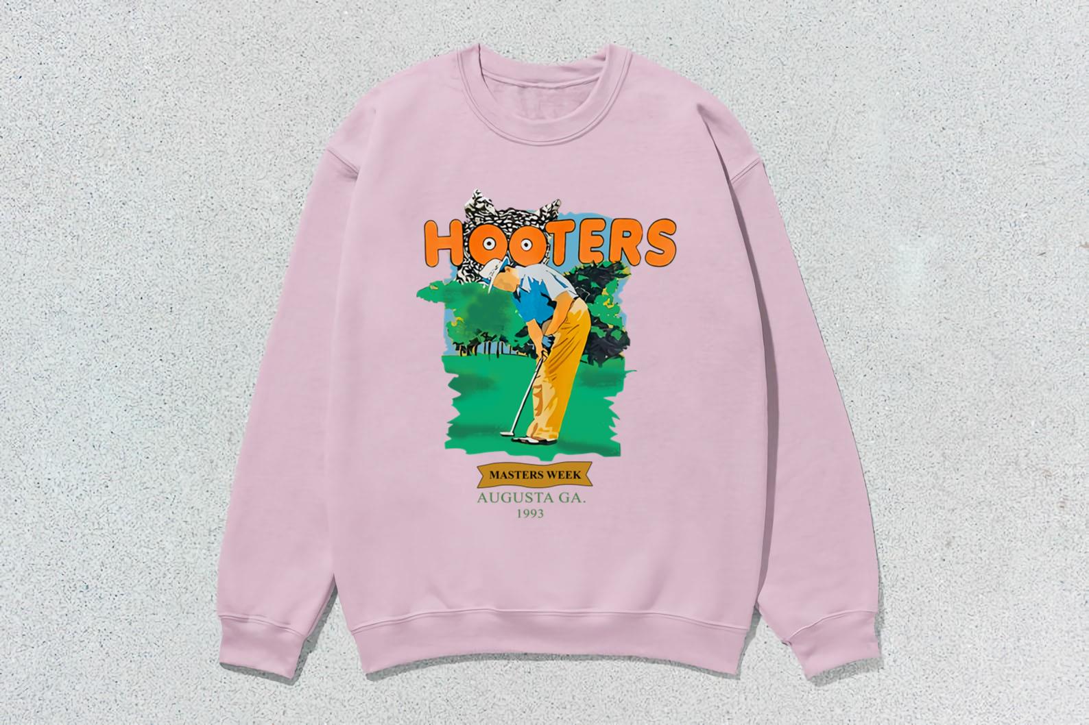 Classic Hooters Masters Week 1993 Vintage Golf T-Shirt - White, Gift ...