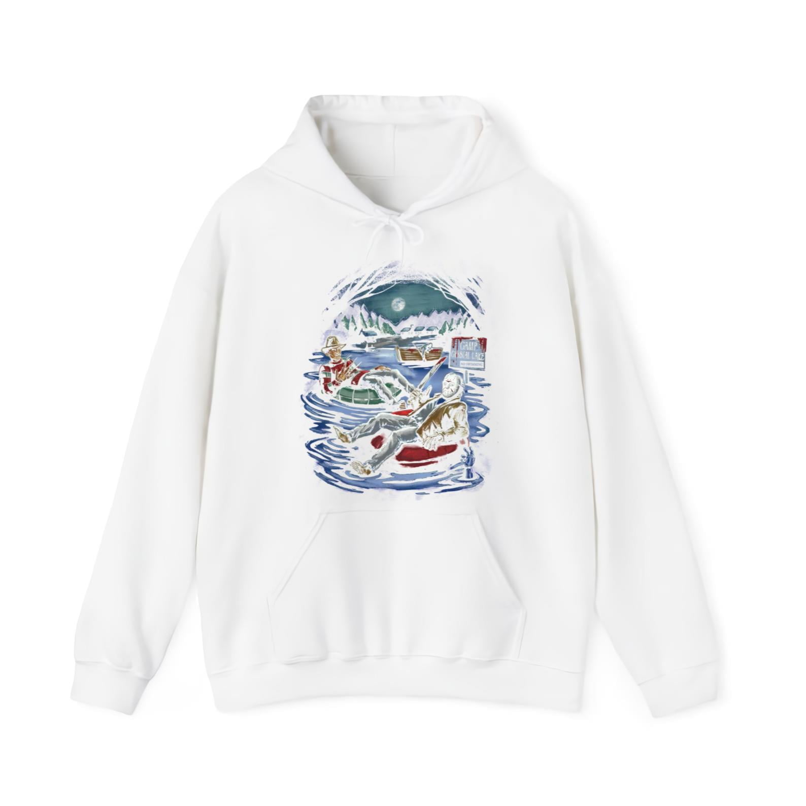 Classic Horror Duo Retro Funny Graphic Slasher Movie Tee - Walmart.com