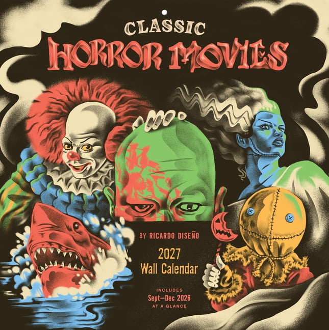 Classic Horror Movies 2027 Wall Calendar, (Paperback) - Walmart.com