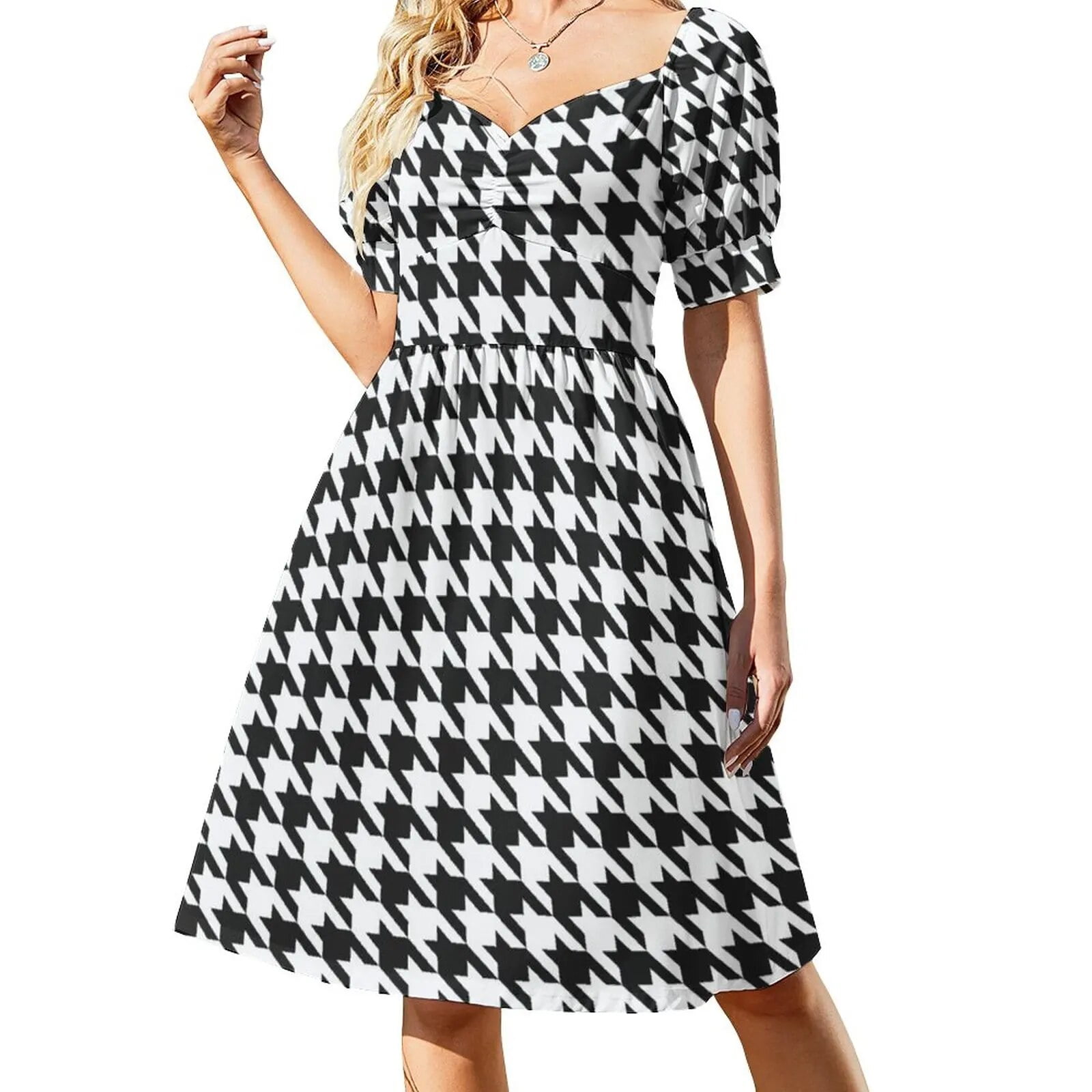 Classic Houndstooth Dress Dress women Bridesmaid dress woman - Walmart.com