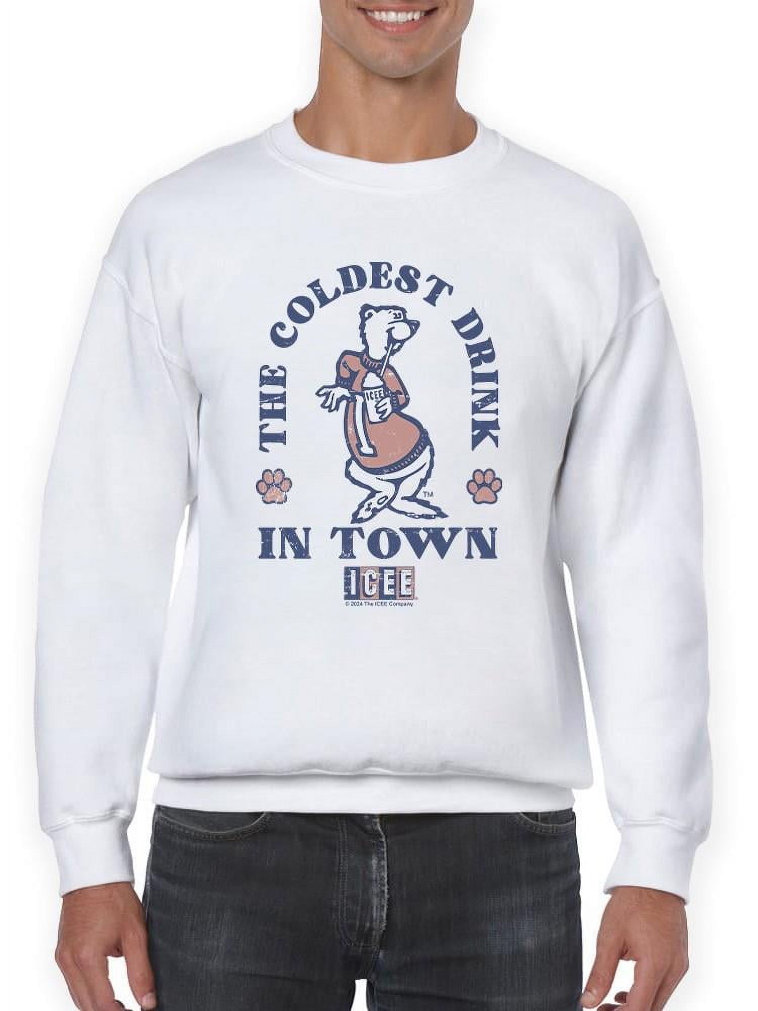Classic ICEE Cool - Retro Bear Graphic Men's Sweatshirt - Walmart.com