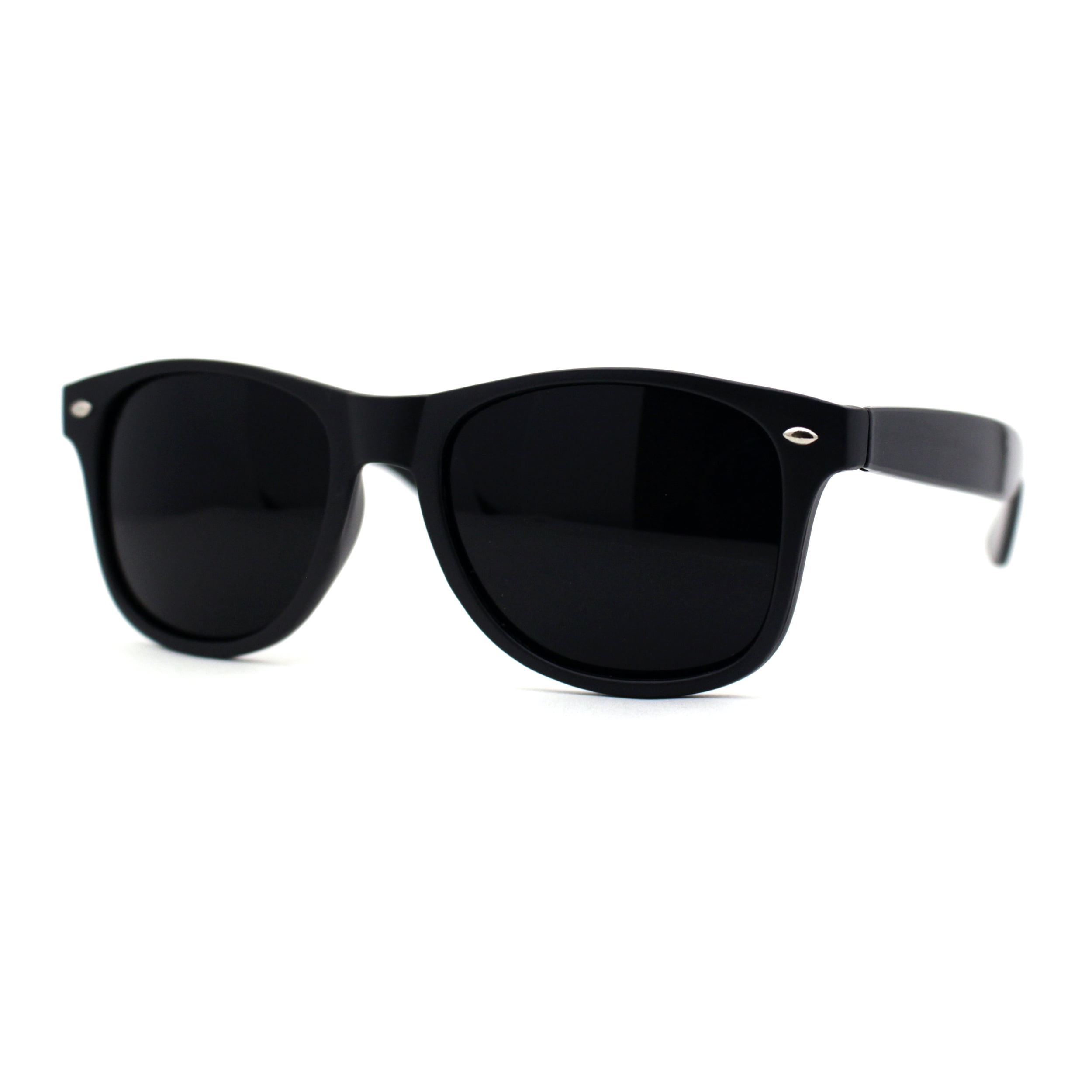 Classic Iconic Hipster Horn Rim Sunglasses Matte Black Shiny Arm ...