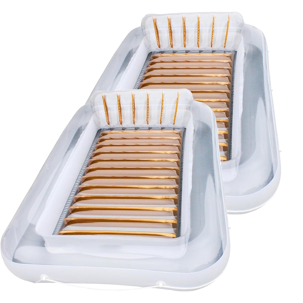 Classic Inflatable Tanning Float Floating Lounge, Personal Tan Pool ...