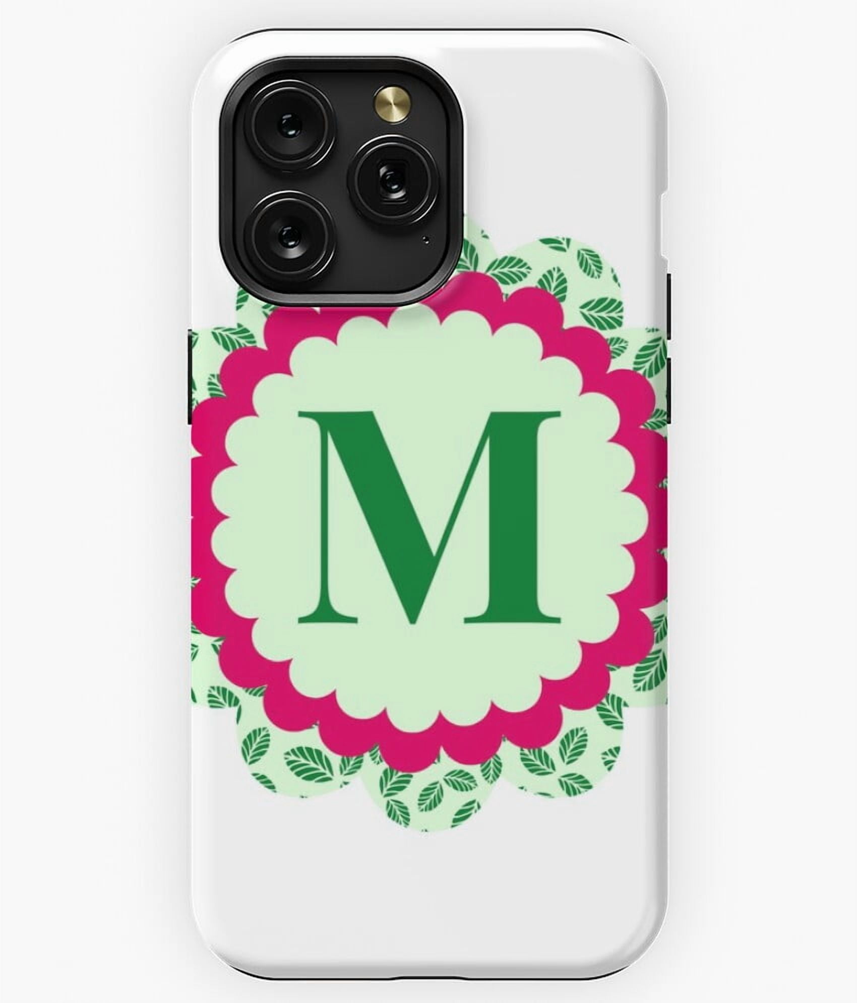 Classic Initial M Monogram Letter Typography A4134 Phone Case for ...