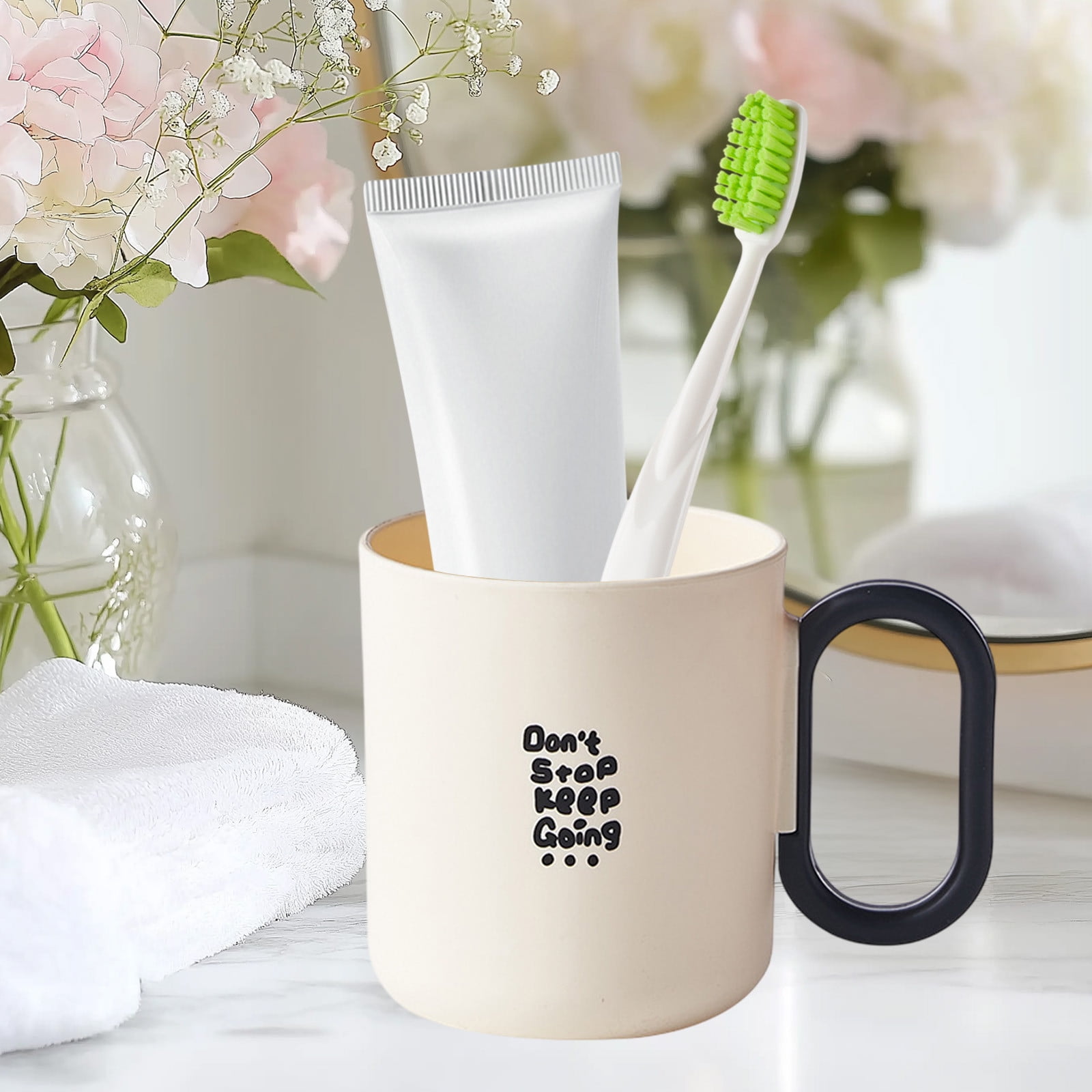 Classic Inspire Mugs,"Don't Stop Keep Going..."Print,Handle Plastic ...