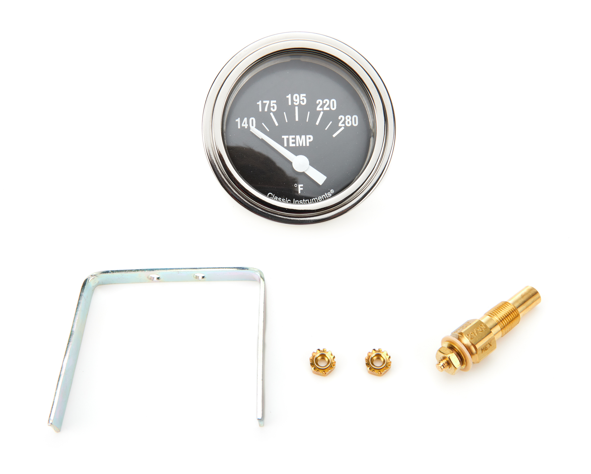 Classic Instruments Hot Rod Temperature Gaug e 2-5/8 Short Sweep ...