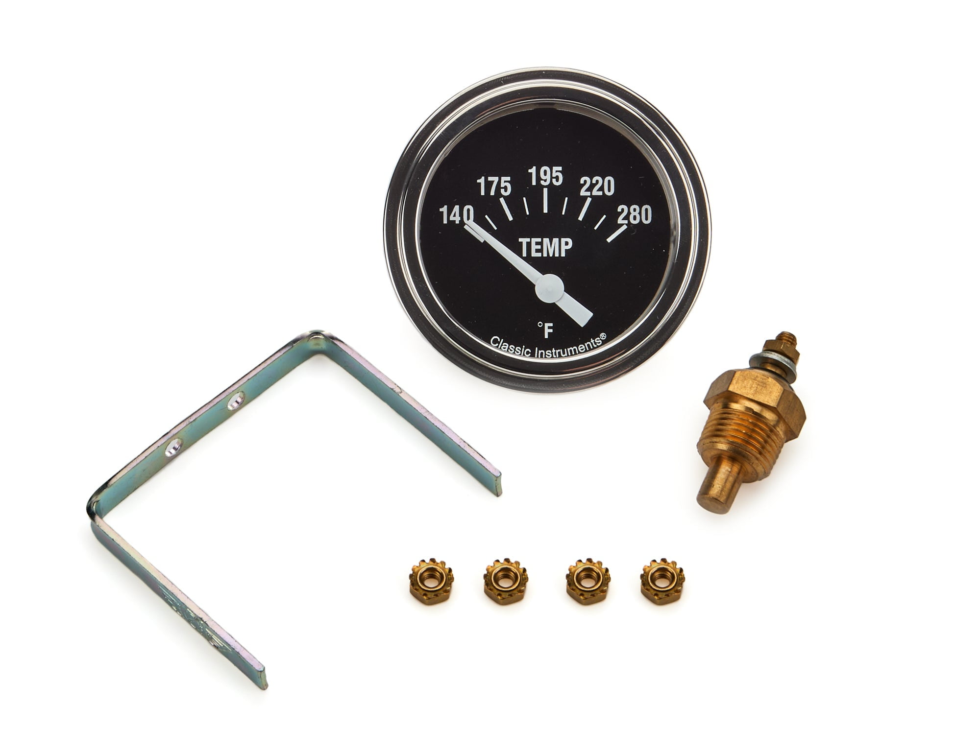 Classic Instruments Hot Rod Temperature Gaug e 2-5/8 Short Sweep ...