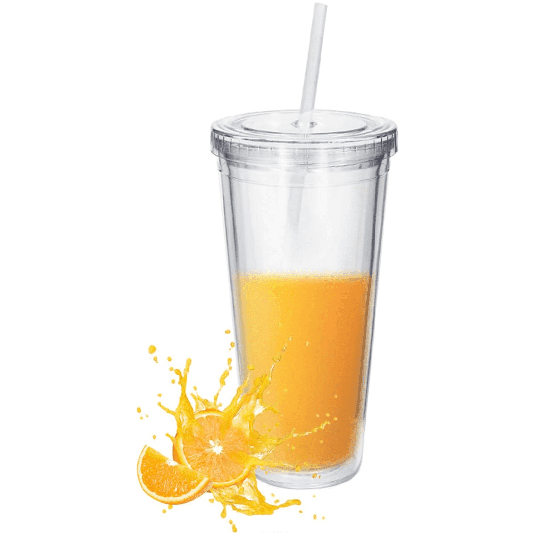 Clear Insulated Tumblers, Plastic Tumbler Cups, Double Wall Tumblers ...