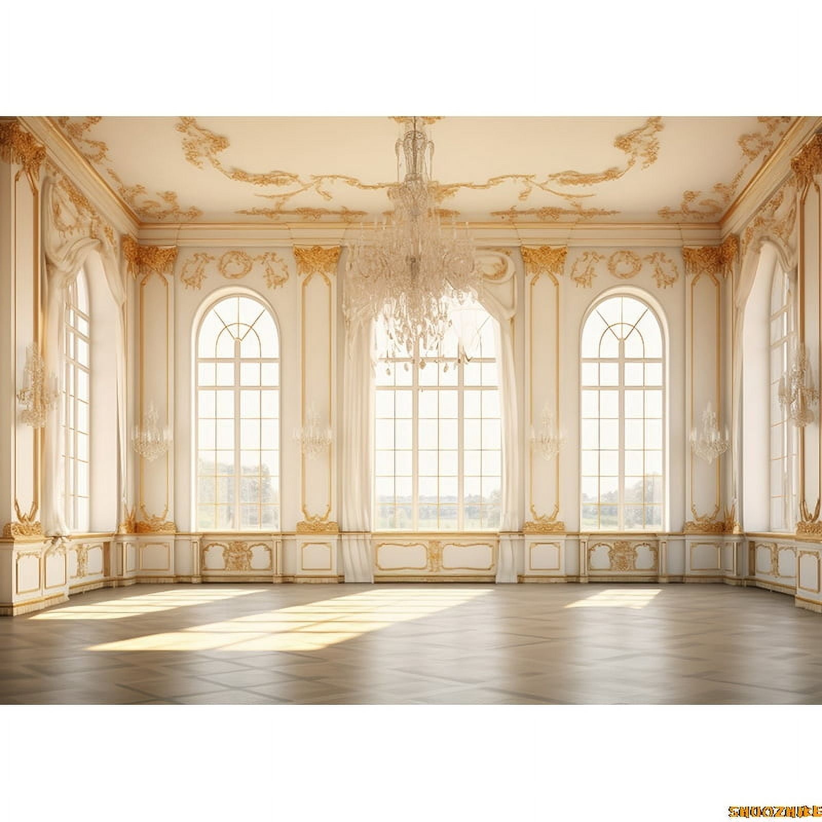 Classic Interior Wall Window Empty Room Photography Backdrops Props ...