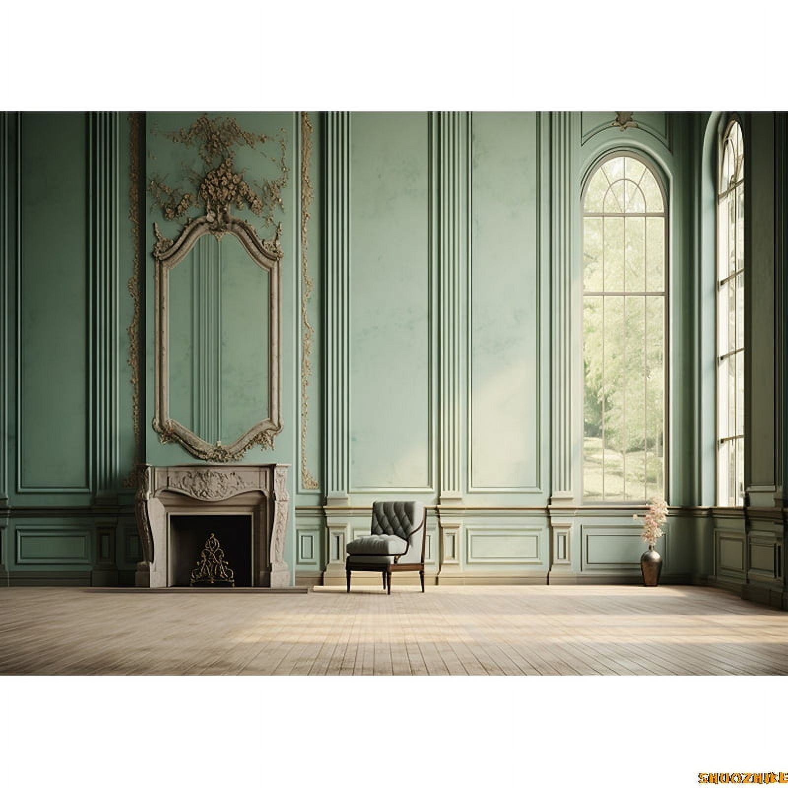 Classic Interior Wall Window Empty Room Photography Backdrops Props ...