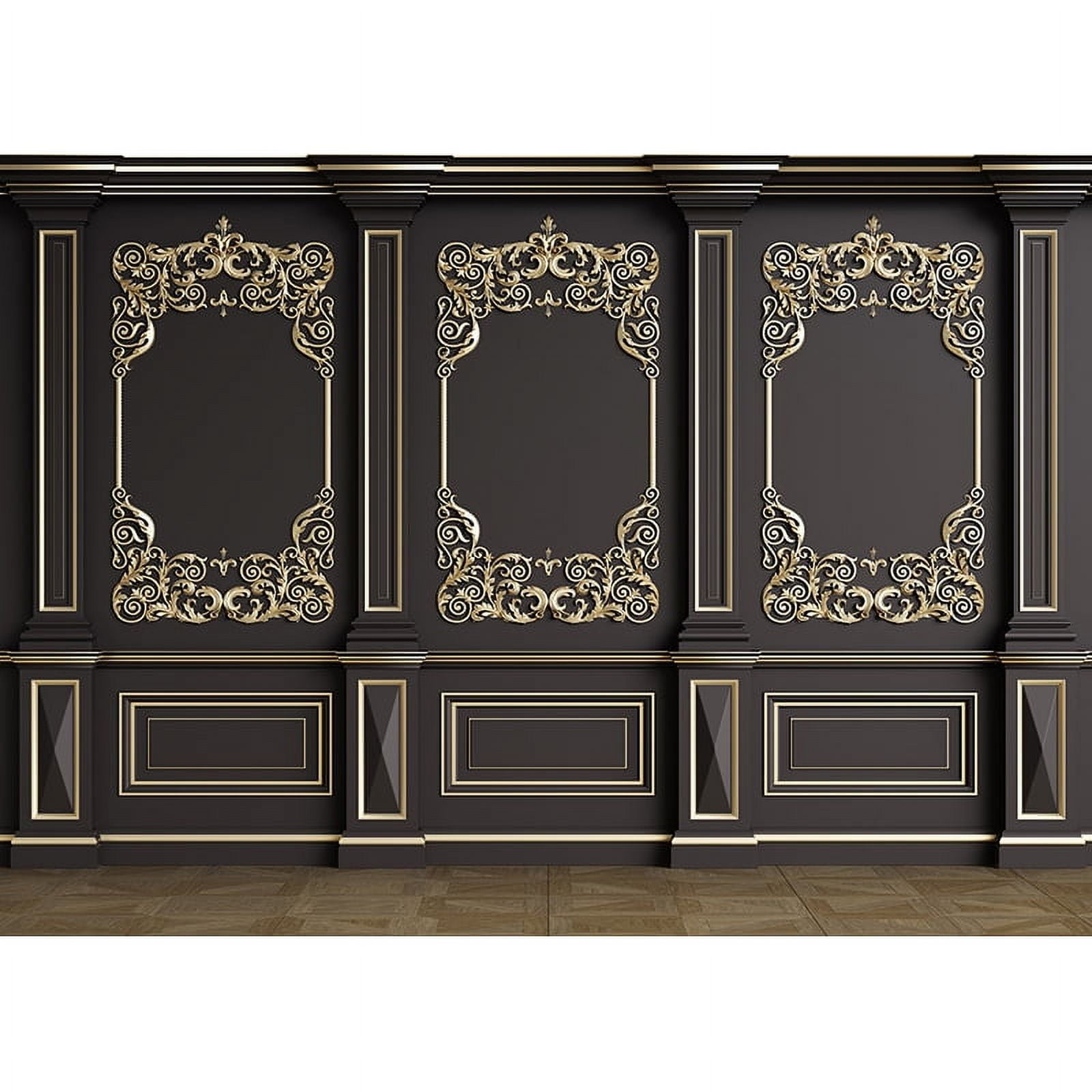 Classic Interior Wall With Mouldings Empty Room Photography Backdrops ...