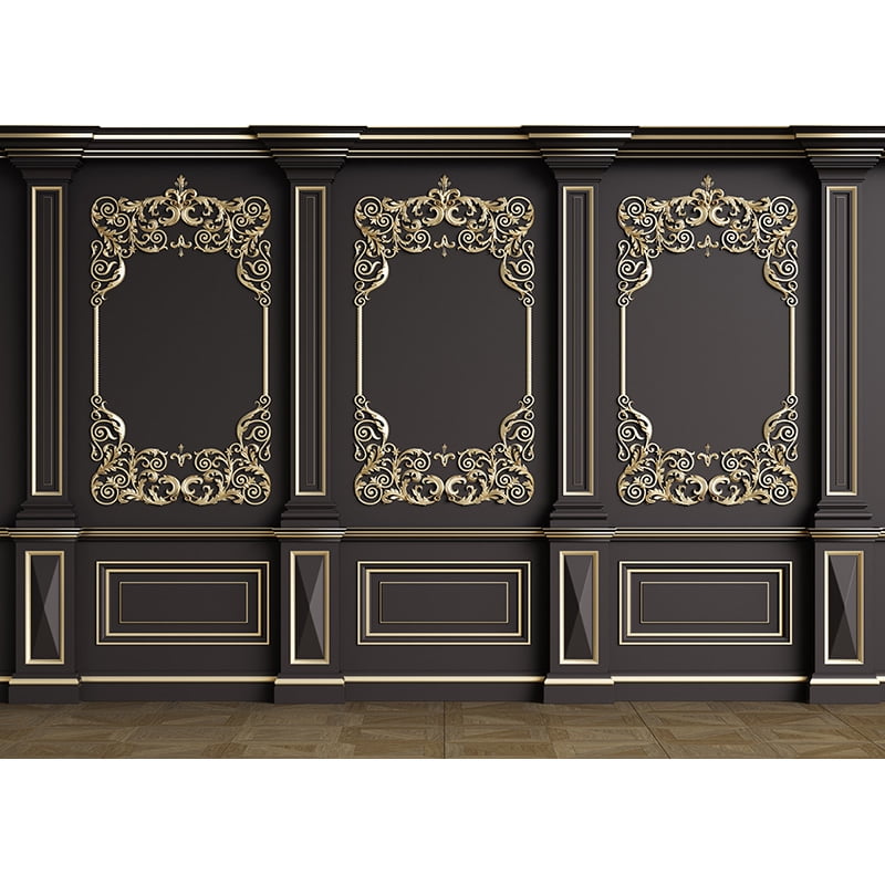 Classic Interior Wall With Mouldings Empty Room Photography Backdrops ...